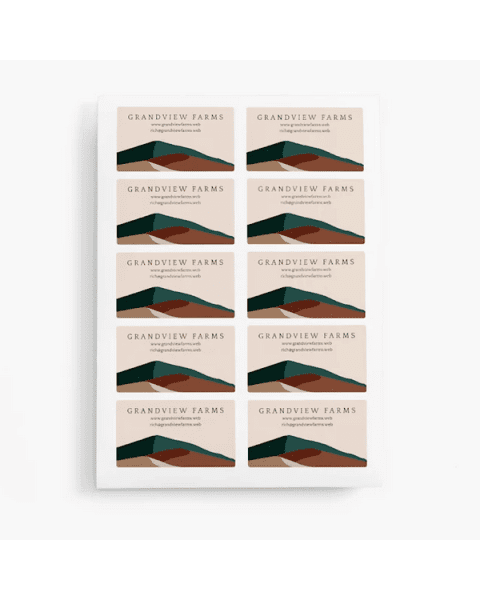 Custom Business Card Stickers Design and Print Online | Decentcustom