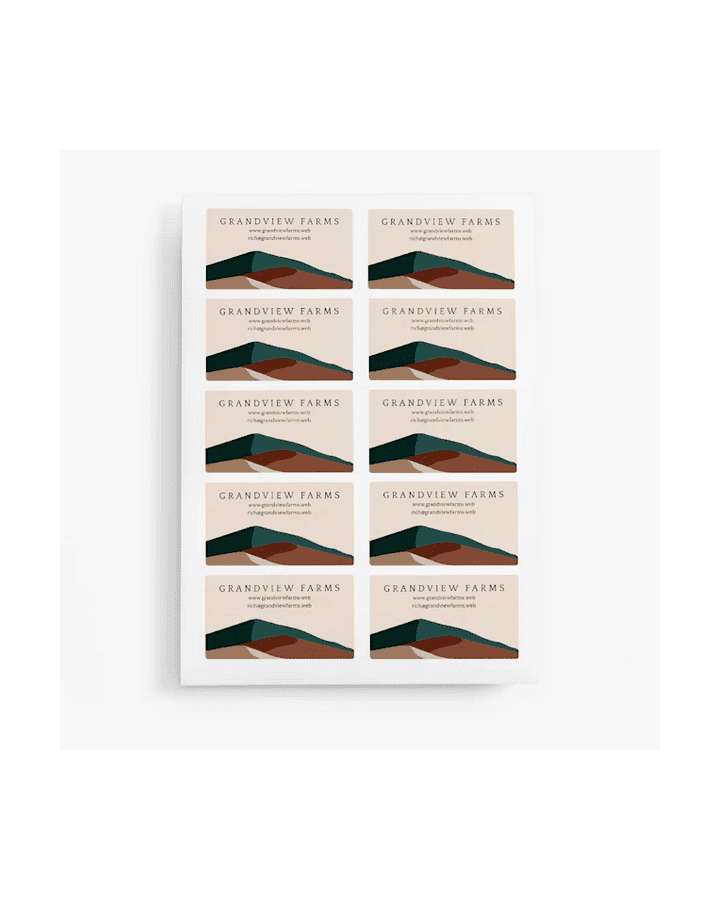 Custom Business Card Stickers Design and Print Online | Decentcustom