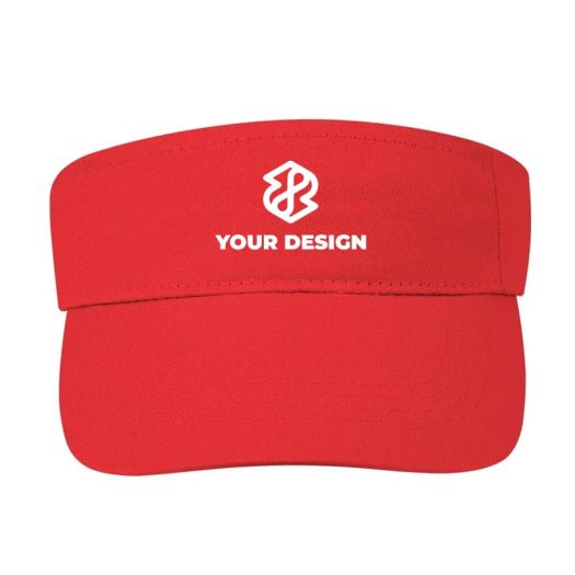 Decentcustom Cotton Twill Visor - Customizable Sun Protection