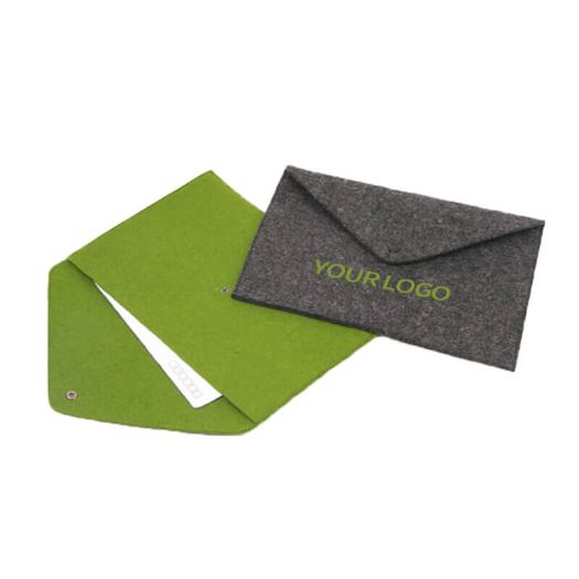 Custom Logo Printed Envelope Shape Felt Bag A4 Size Document Bag ...