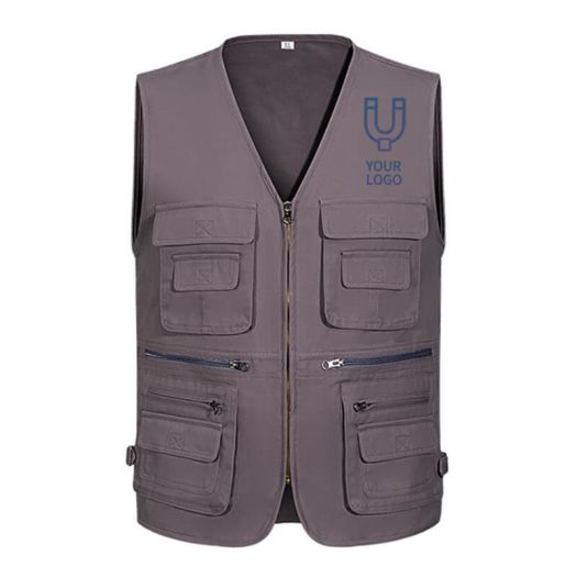 Custom Outdoor Waistcoat Vest with Corporation Logo as Work Wear with ...