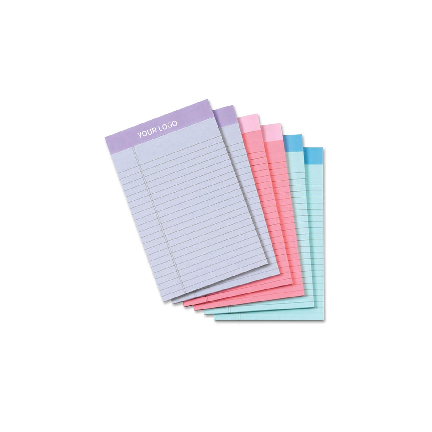 Personalized Logo Printed A6 Lined Notepad Office Notebook 80 Sheet ...