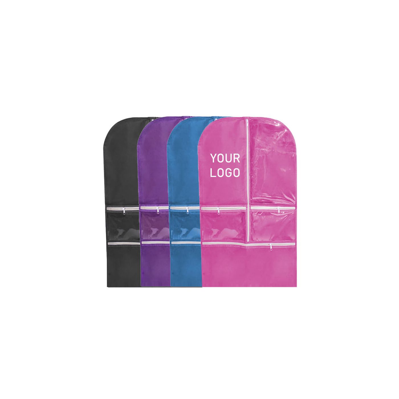 Personalized Monogrammed Garment bags with Shoe Pocket & Pouches