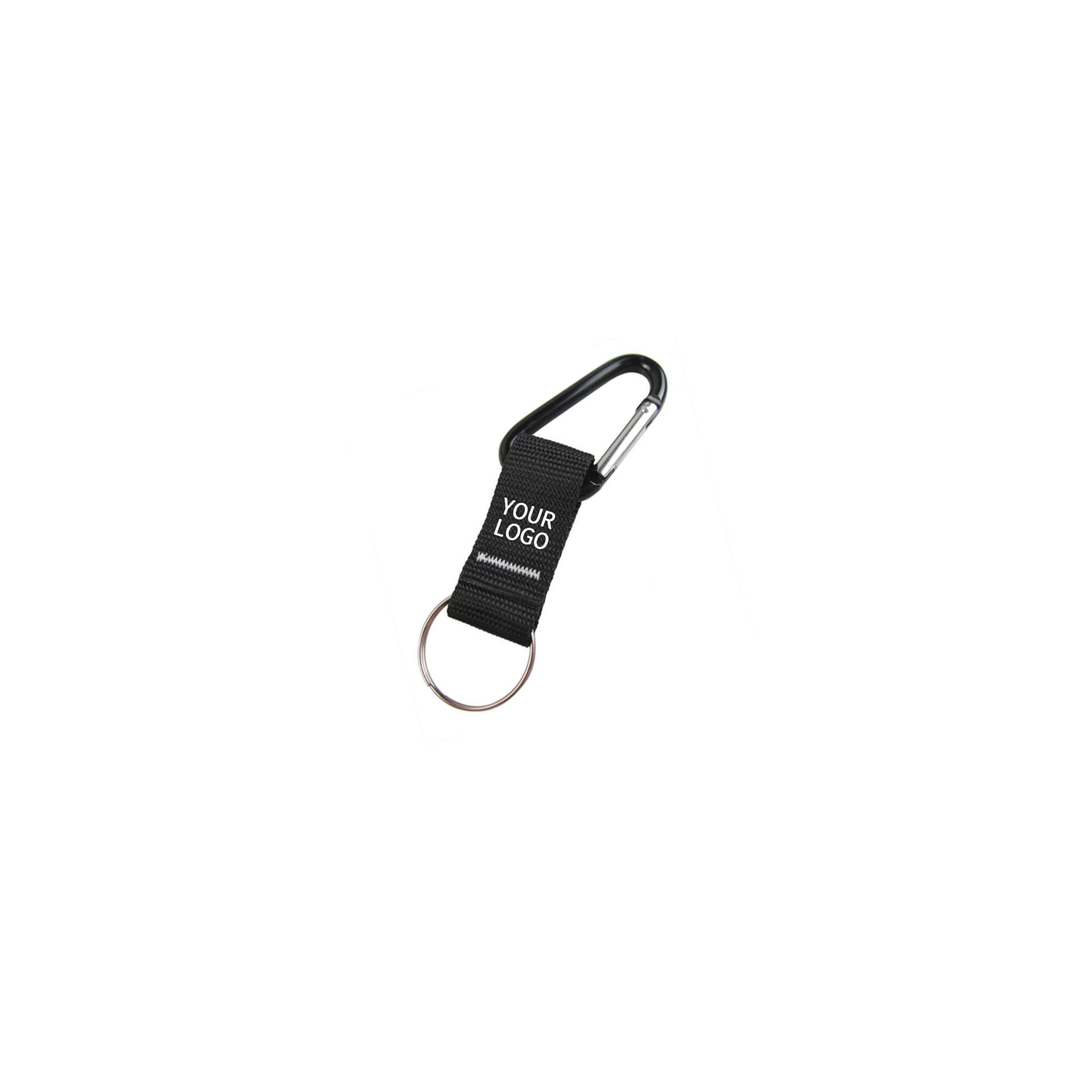Print Your Design On Carabiner Short Lanyard Keychain with Polyester ...