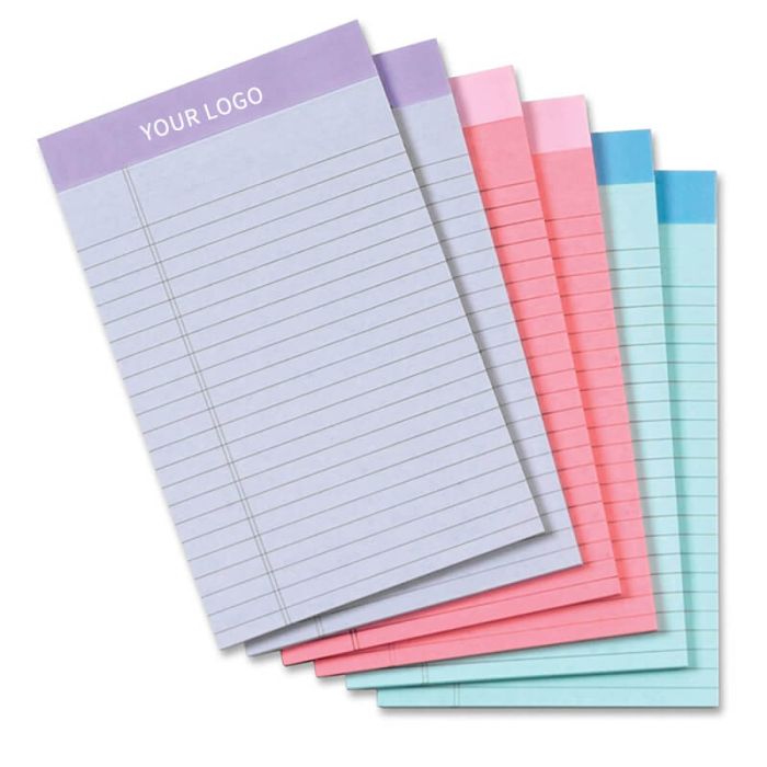 Personalized Logo Printed A6 Lined Notepad Office Notebook 80 Sheet ...