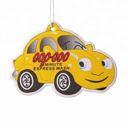 Custom with Logo Printed Car Air Freshener Car Shaped Paper Multi ...